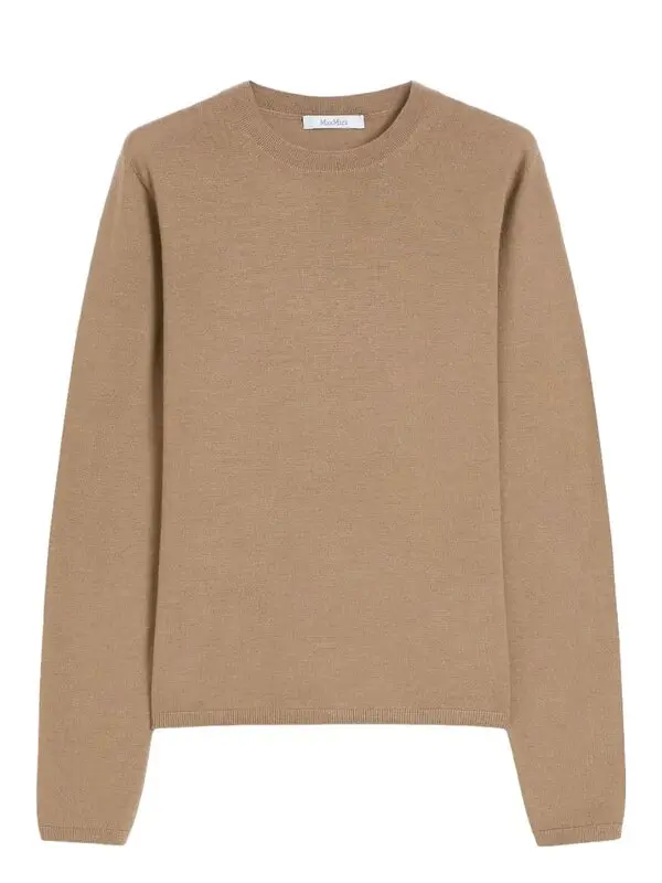 Max Mara Cashmere Yarn Crewneck Sweater - Hazelnut Brown