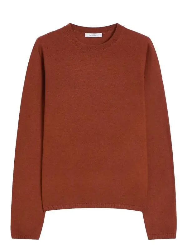 Max Mara Cashmere Yarn Crewneck Sweater - Terra Cotta
