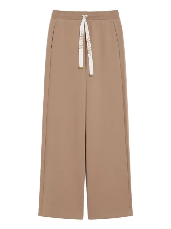 Max Mara Wide-fit Jersey Trousers - Camel