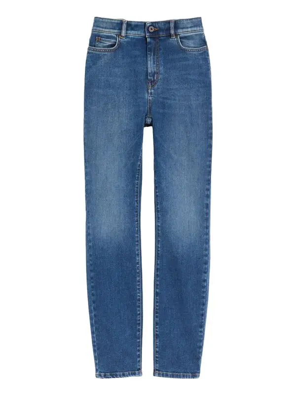 Max Mara Stretch Denim Skinny Jeans - Navy
