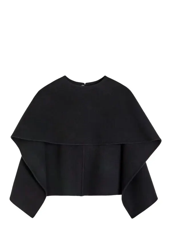 Calvin Klein Taylor Draped Cape - Black