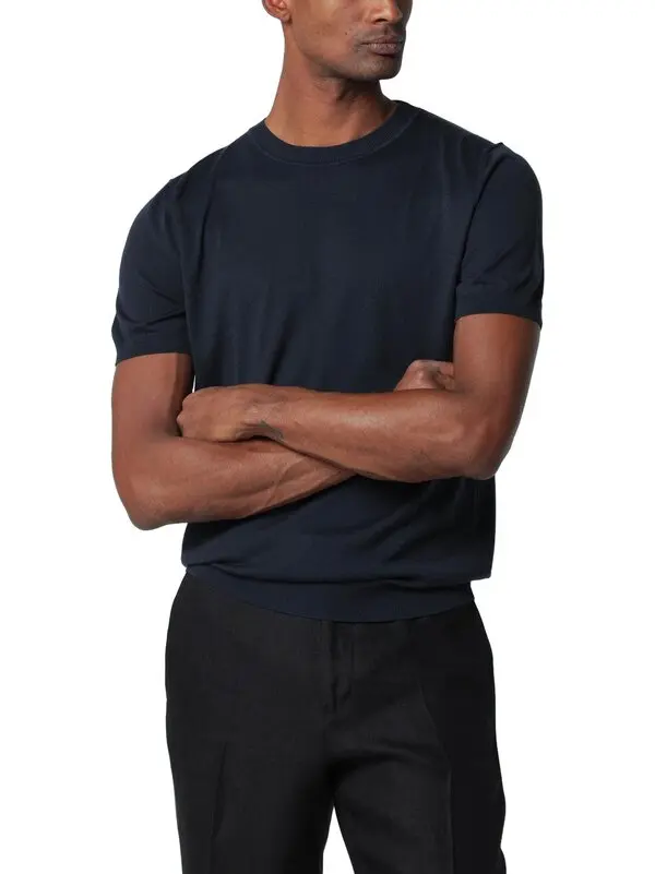 LARDINI Wool-blend Knit - Blue