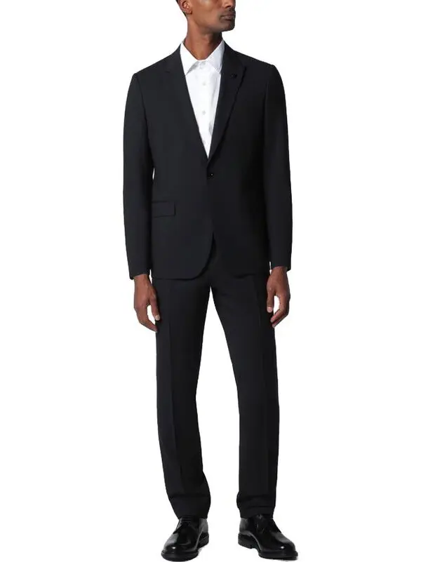 LARDINI Single-breasted Wool-blend Suit - Blue