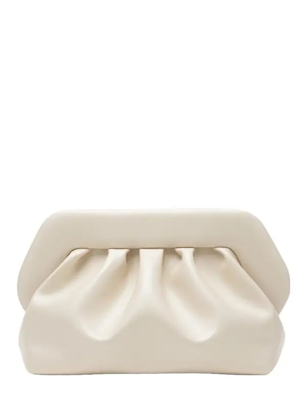 THEMOIRE Large Tia Clutch - White