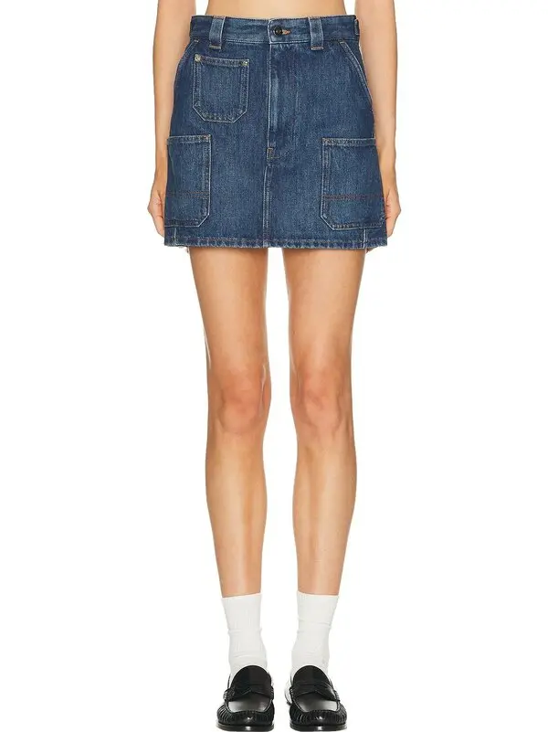 Givenchy Mini Denim Skirt - Medium Blue