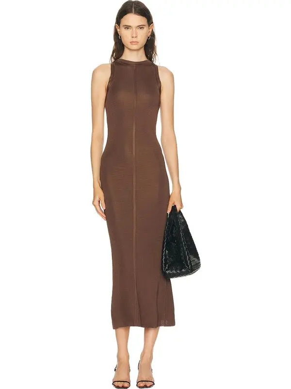 Loulou De Saison Pablo American Armhole Maxi Dress - Brown