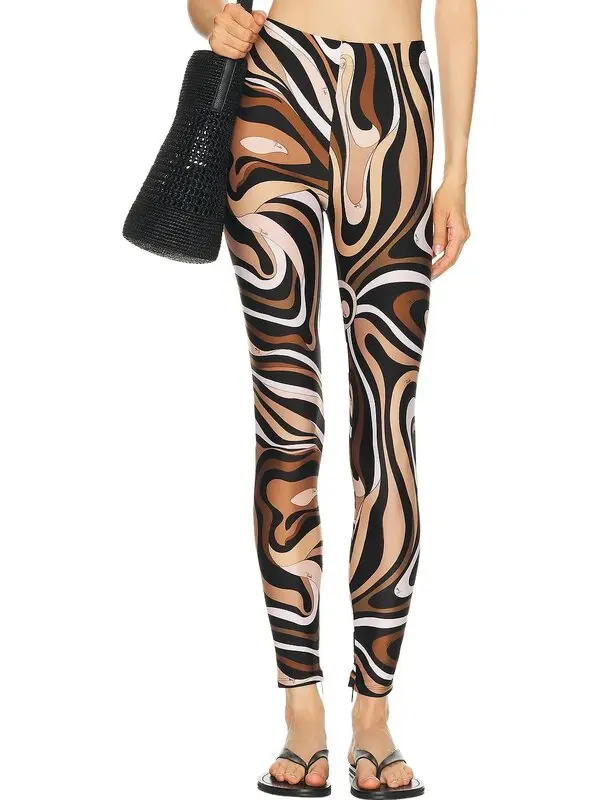 Emilio Pucci Legging - Black & Gold