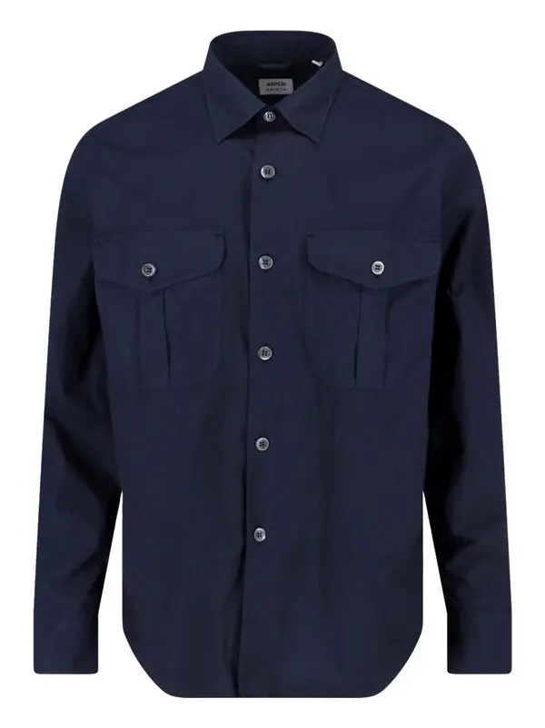 Stone Island Button Shirt - Blue