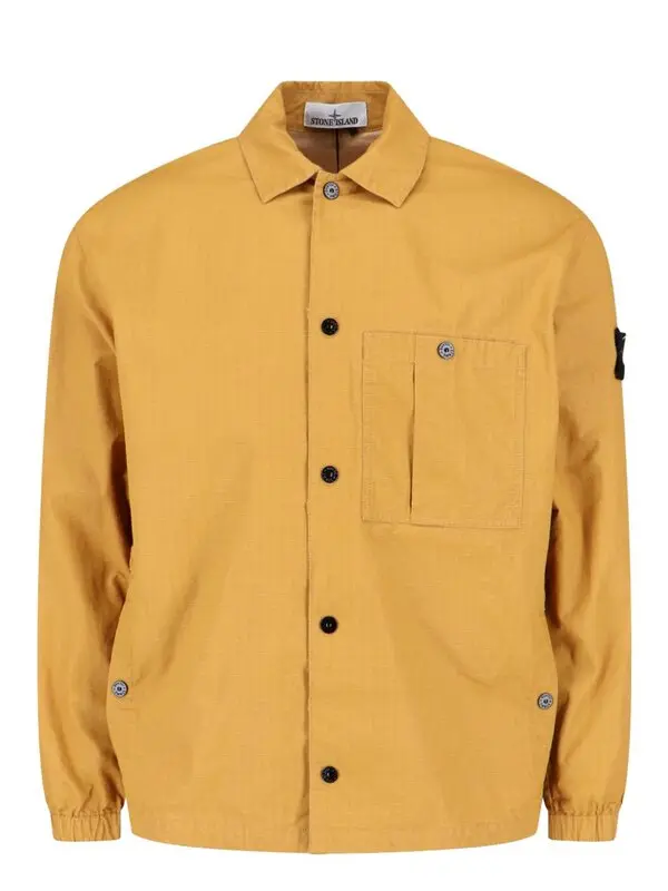 Stone Island Button Shirt - Orange