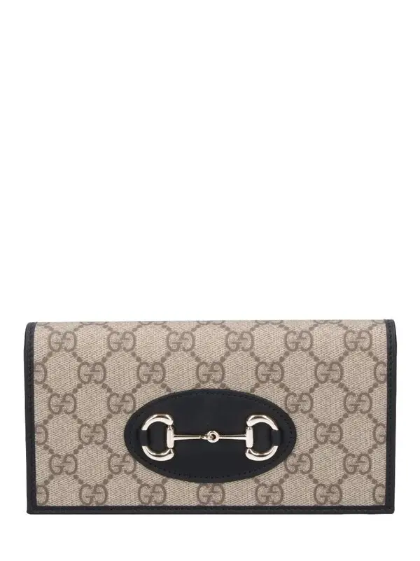 Gucci Horsebit 1955 Shoulder Wallet - Beige