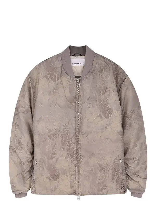 PEACEMAKER OAMC Minimal Printed Fabric Bomber - Beige