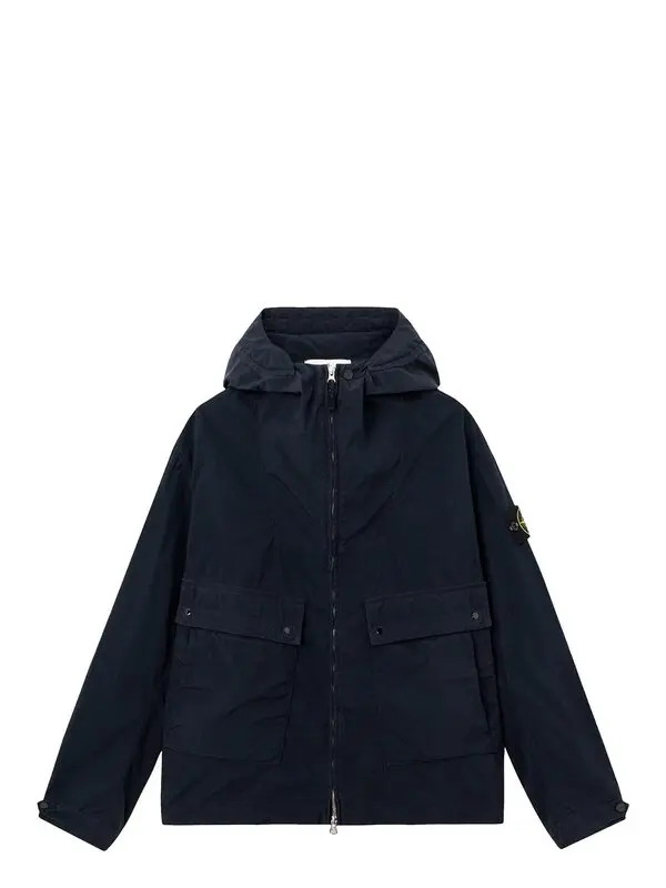 Stone Island Light Compact Touch Poly T.c. Jacket - Blue