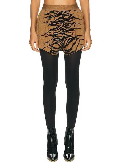 Alaïa Tiger Short - Ocre