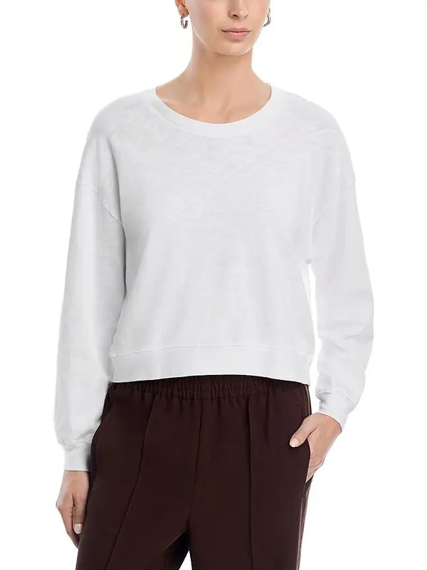 American Vintage Long Sleeve Tee - Blanc