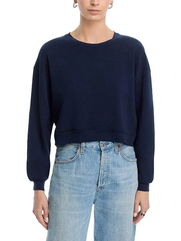 American Vintage Long Sleeve Tee - Navy