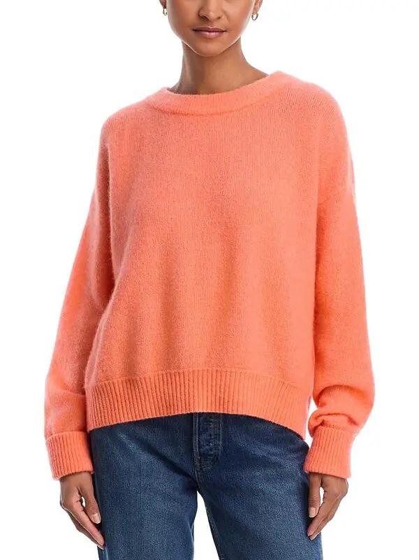 American Vintage Boat Neck Sweater - Saumon Chine