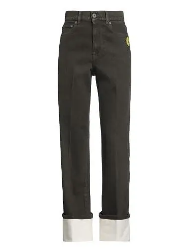 JW Anderson Straight-leg Jeans With Folded Hem - Green