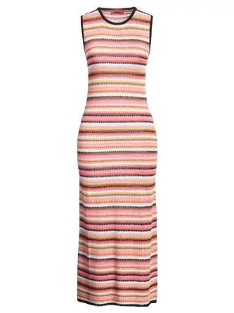 Missoni Midi Knitted Dress - Orange