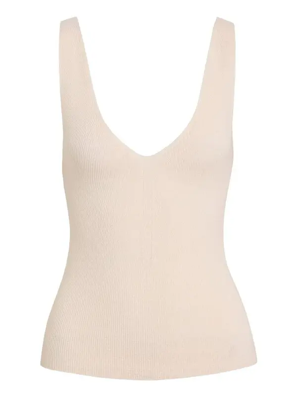 Altuzarra Ribbed Cashmere Top - Ivory