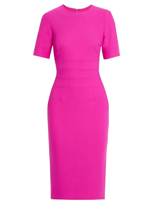 Herve Leger Cecilia Crepe Dress - Bright Pink