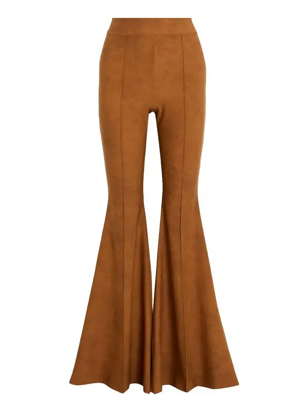 Chiara Boni La Petite Robe Forever Printed Flared Pants - Light Brown