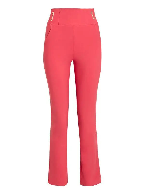 Chiara Boni La Petite Robe Damia Slim-leg Stretch-jersey Pants - Coral