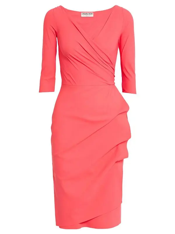 Chiara Boni La Petite Robe Florien Ruffled Stretch-jersey Dress - Coral