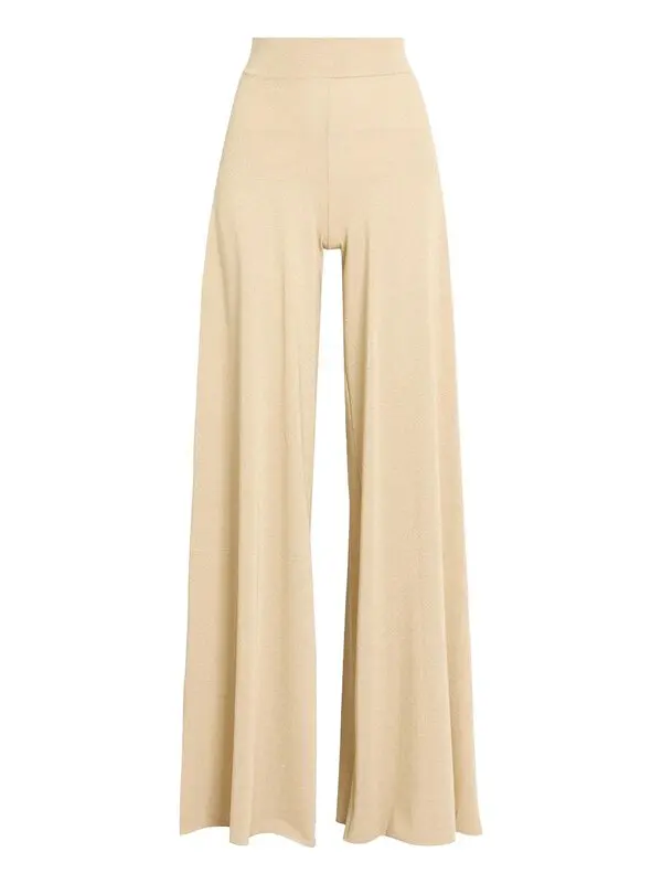Chiara Boni La Petite Robe Skyla Metallic Wide-leg Pants - Platinum