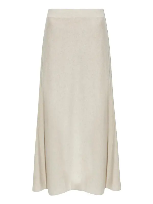LISA YANG Torie Cashmere Skirt - Cream