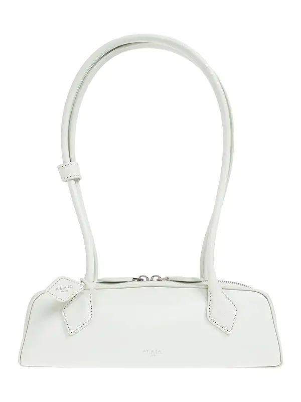 Alaïa Le Teckel Small Leather Shoulder Bag - White
