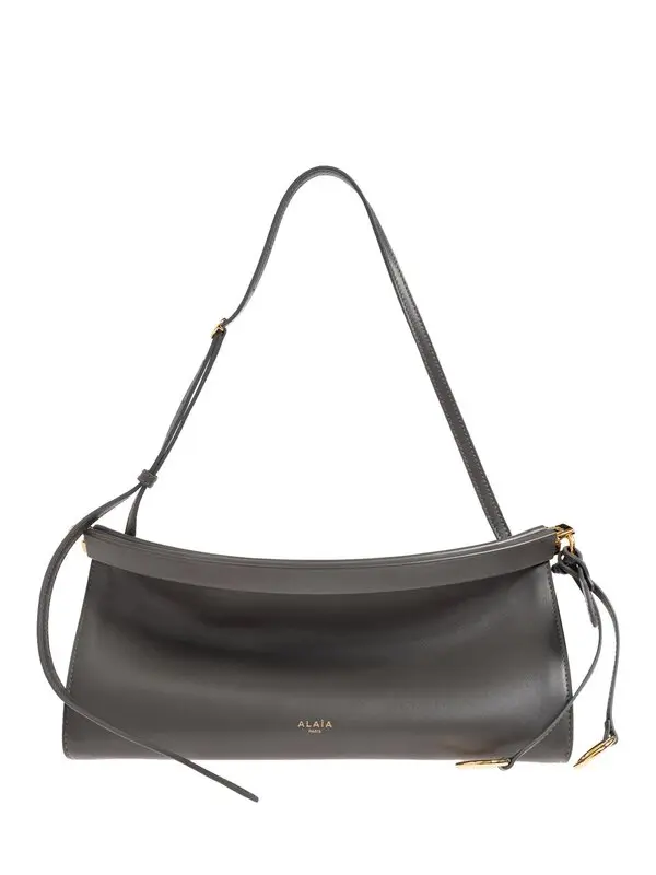 Alaïa Le Click East West Medium Shoulder Bag - Grey