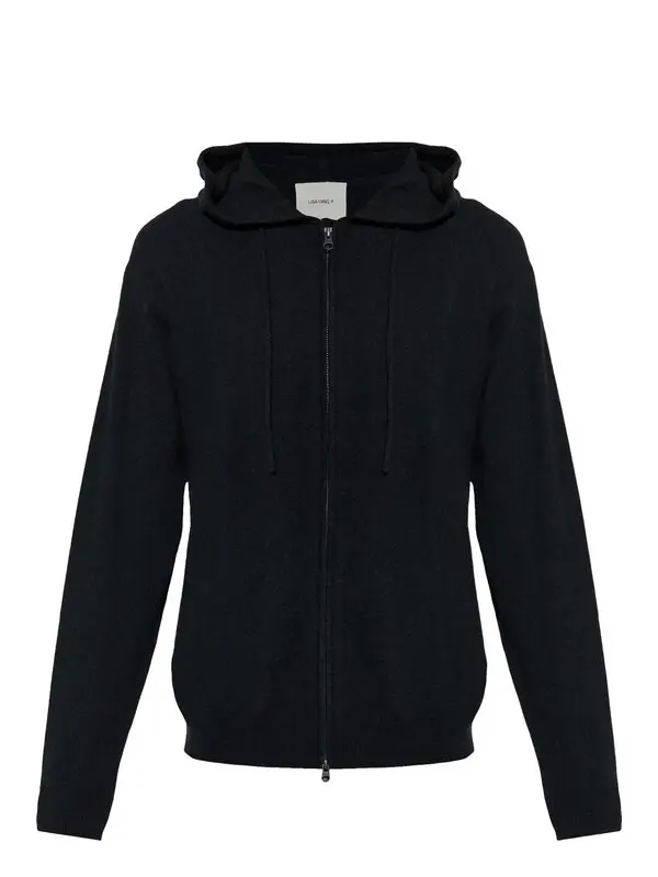 LISA YANG Emerson Cashmere Hooded Cardigan - Black