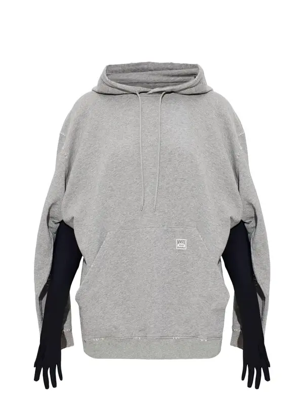 MAISON MARGIELA Sweatshirt With Waist Tie - Grey