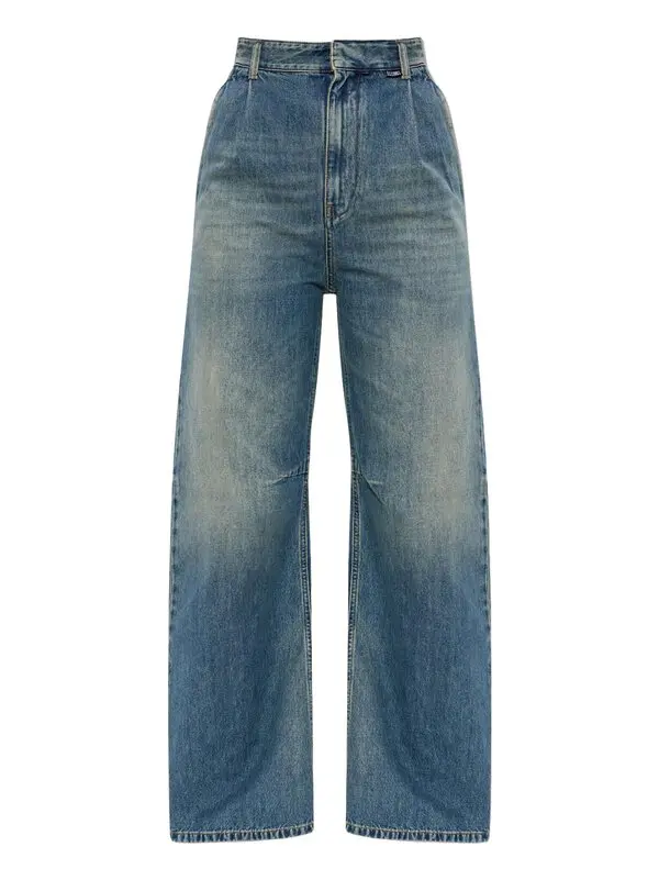 MAISON MARGIELA High-waisted Bootcut Jeans - Blue