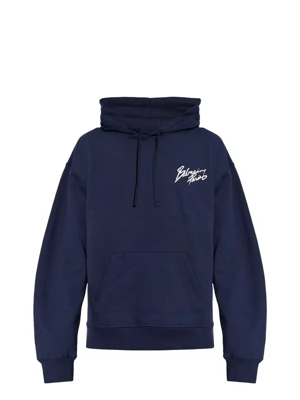 Balmain Logo Sweatshirt - Navy Blue