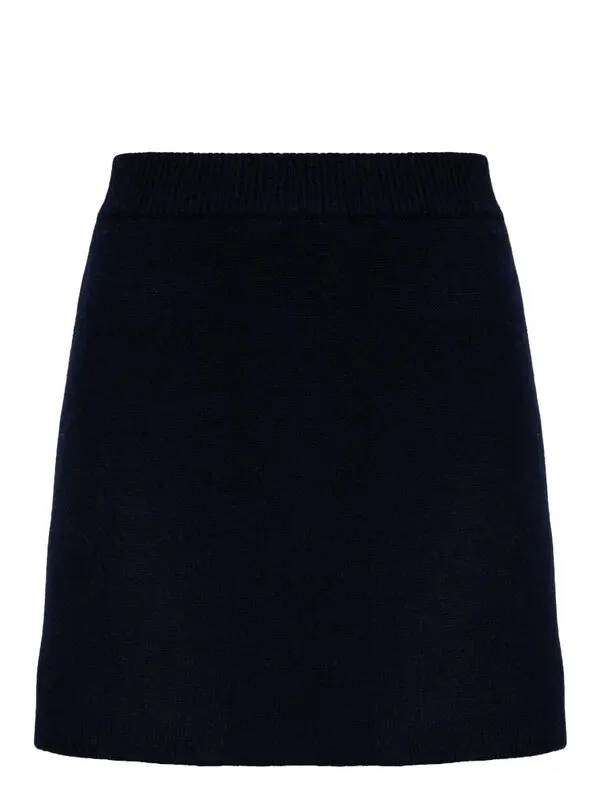 LISA YANG Clare Cashmere Skirt - Navy Blue
