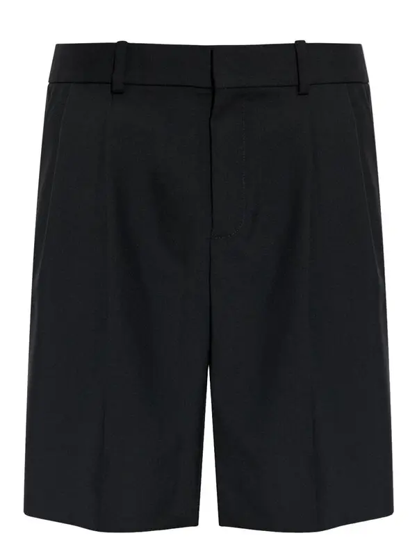 Balmain Wool Shorts - Black