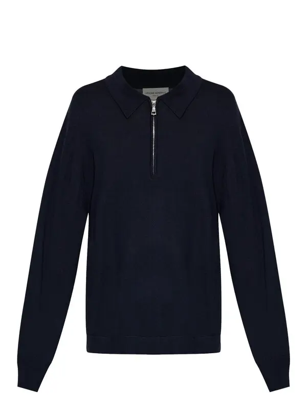 Officine Générale Bene’ Cardigan - Navy Blue