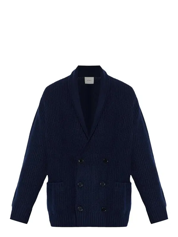 LISA YANG Lyle Cashmere Cardigan - Navy Blue