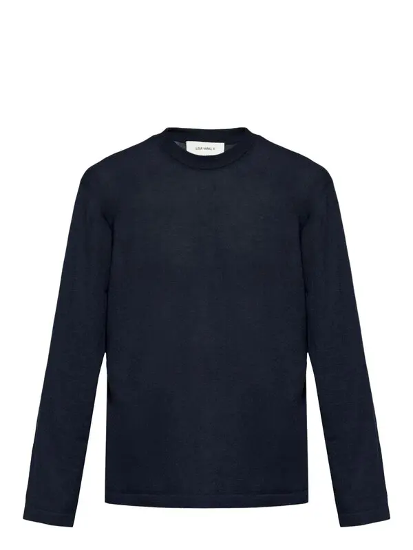 LISA YANG Nathaniel Cashmere Sweater - Navy Blue