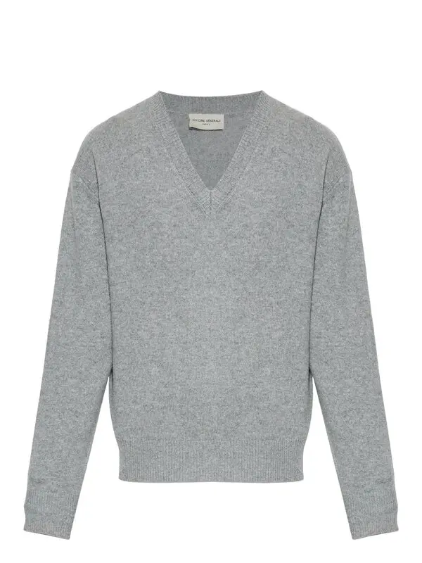 Officine Générale Cashmere 'manu' Sweater - Grey