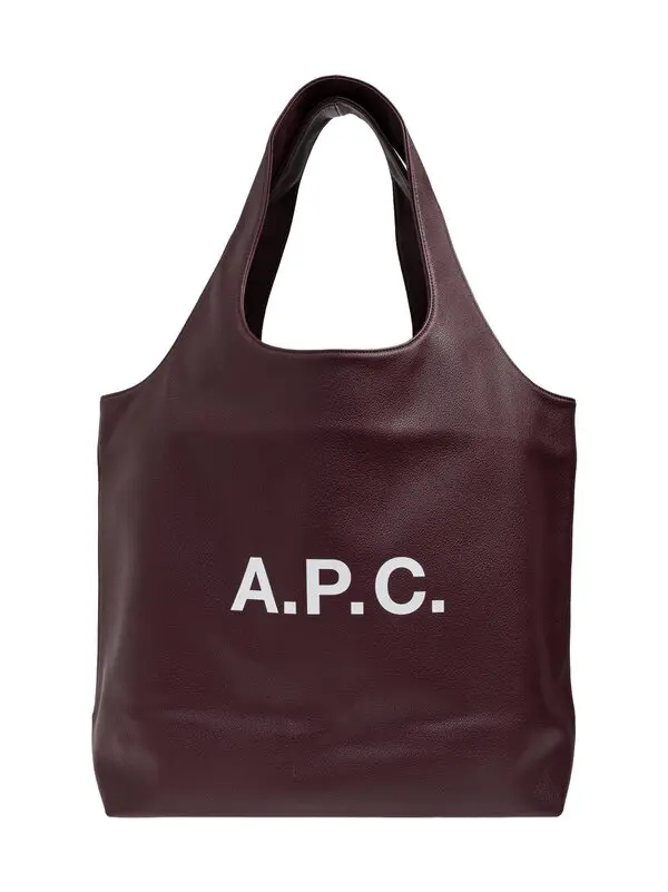 A.p.c. Ninon Shopper Bag - Burgundy