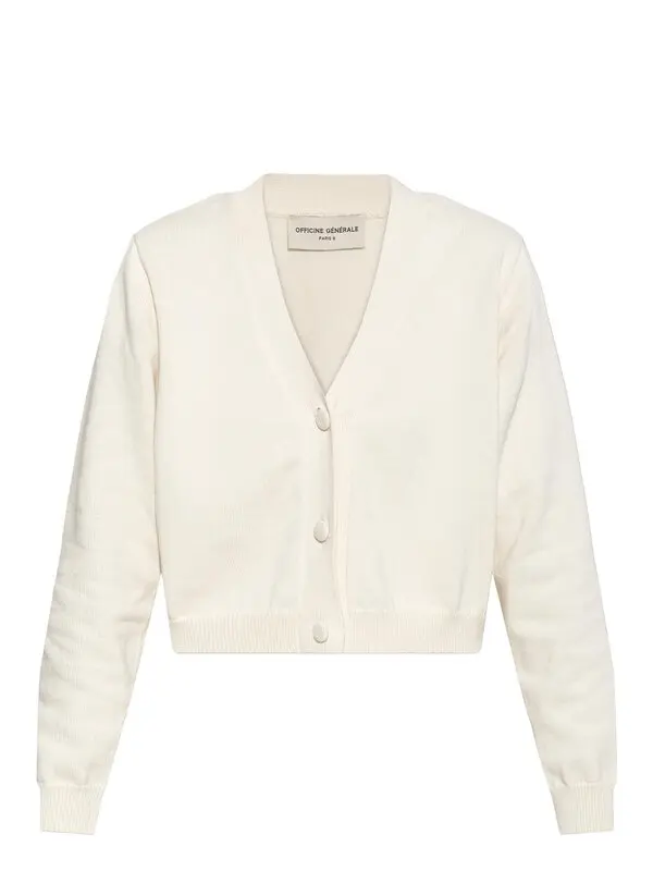 Officine Générale Serena' Cardigan - Cream