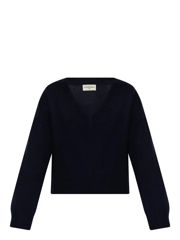 Officine Générale Misty' Cashmere Sweater - Navy Blue