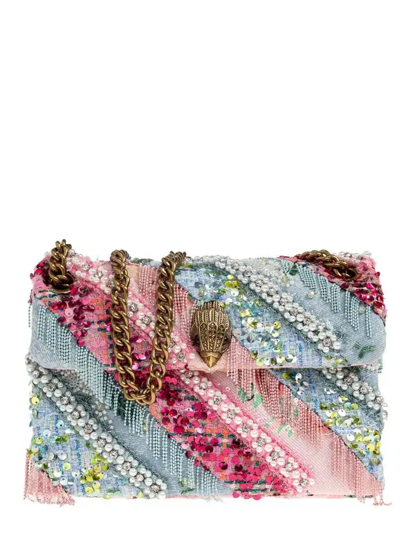 Kurt Geiger Kensington Fringes Shoulder Bag - Multicolour