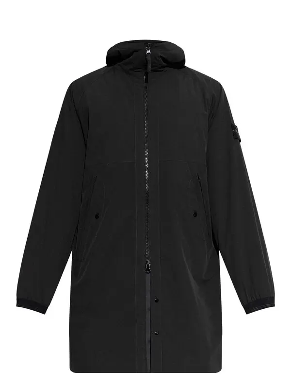 Stone Island Insulated Parka With Hood - Black