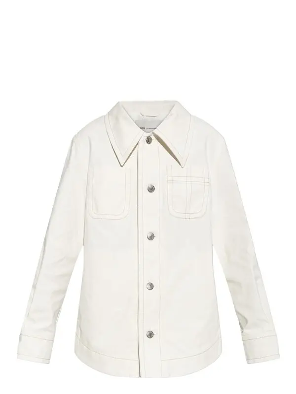 Ami Denim Oversized Jacket - White