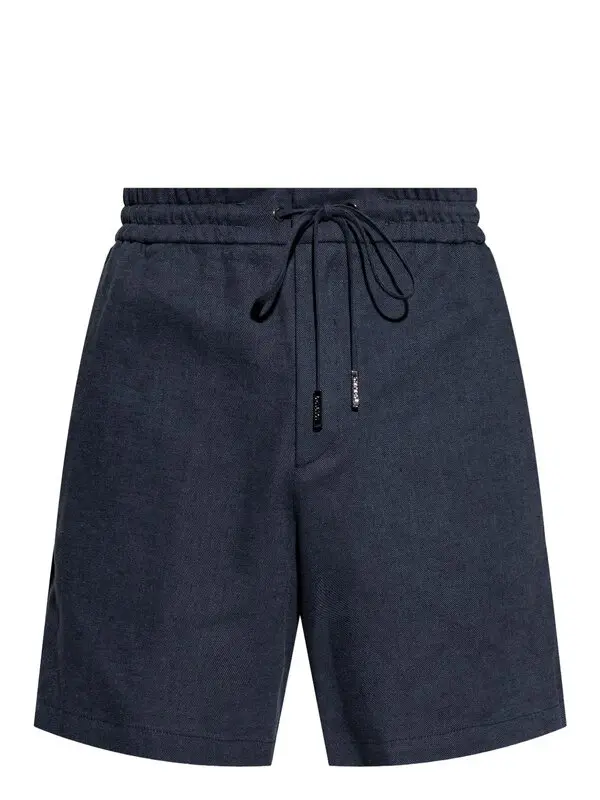 Iceberg Pocket Appliqué Shorts - Navy Blue