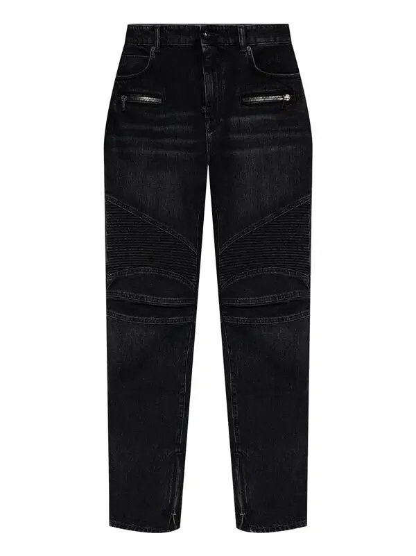 Balmain Straight-leg Denim Jeans - Black