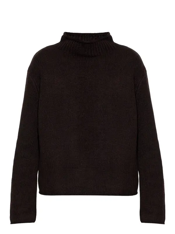 LISA YANG Nelsy Cashmere Turtleneck Sweater - Brown